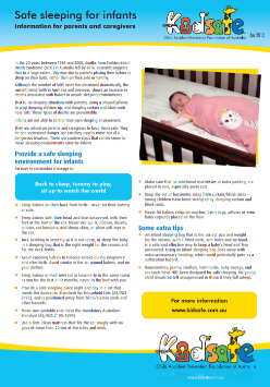 Safe Sleeping - Kidsafe VIC